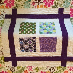 Sale Modern Handmade Quilt Using Terrain Fabric From Kate Spain Snd ...