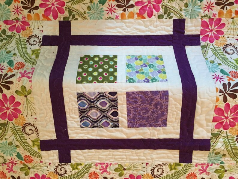 Sale Modern Handmade Quilt Using Terrain Fabric From Kate Spain Snd ...