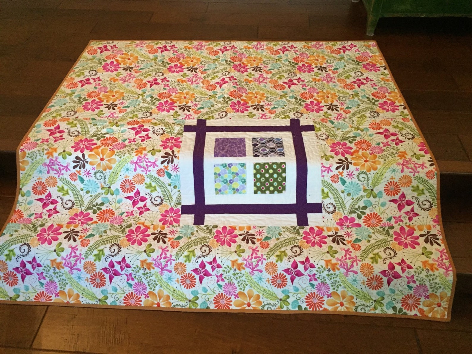 Sale Modern Handmade Quilt Using Terrain Fabric From Kate Spain Snd ...
