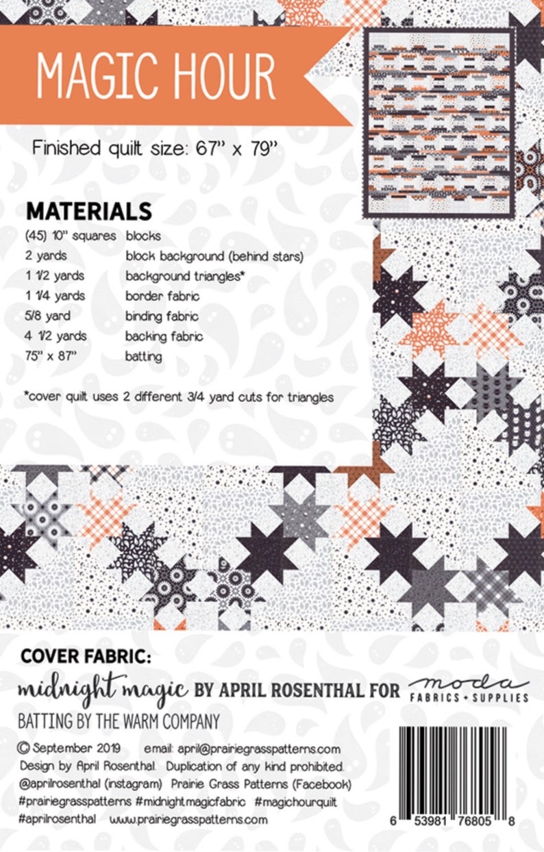 Magic Hour Quilt Pattern by April Rosenthal - Etsy