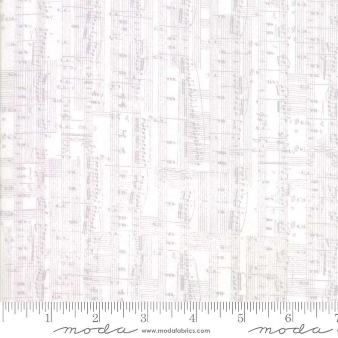 Composition Notes Cotton Fabric by Basic Grey for Moda Fabrics 30452 12 ...
