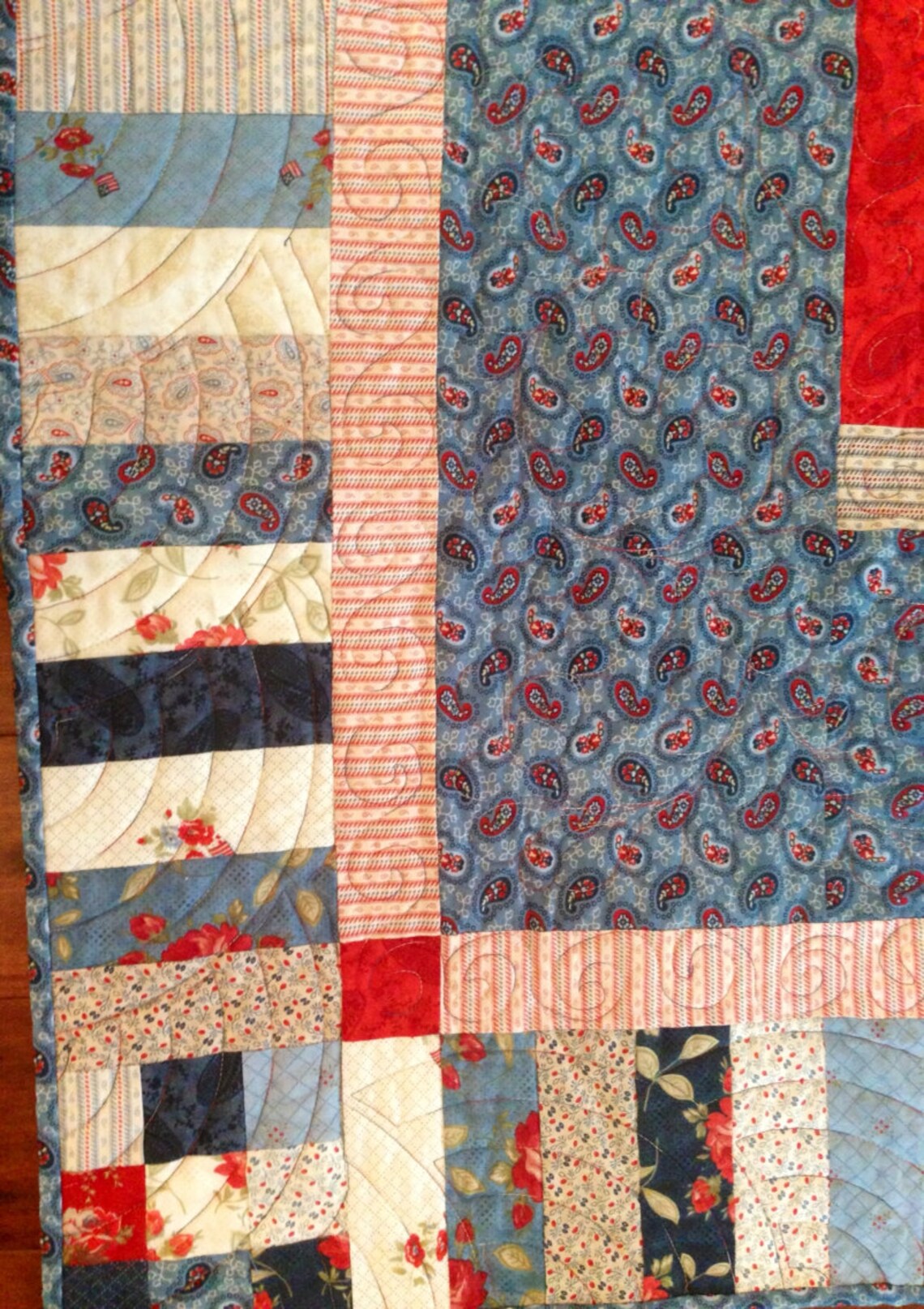 Handmade Quilt Prairie Paisley Fabric From the Moda Fabric - Etsy