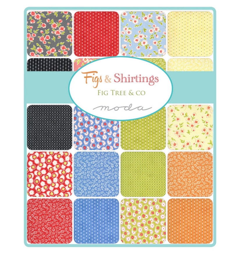 Figs Shirtings Cotton Fabric Fat Quarter Bundle by Joanna Figueroa Fig ...