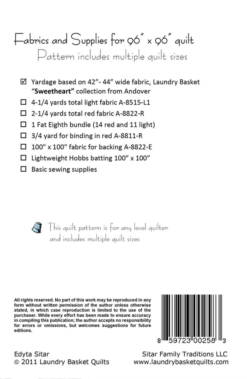 Cranberry Chain quilt pattern by Edyta Sitar for Laundry | Etsy