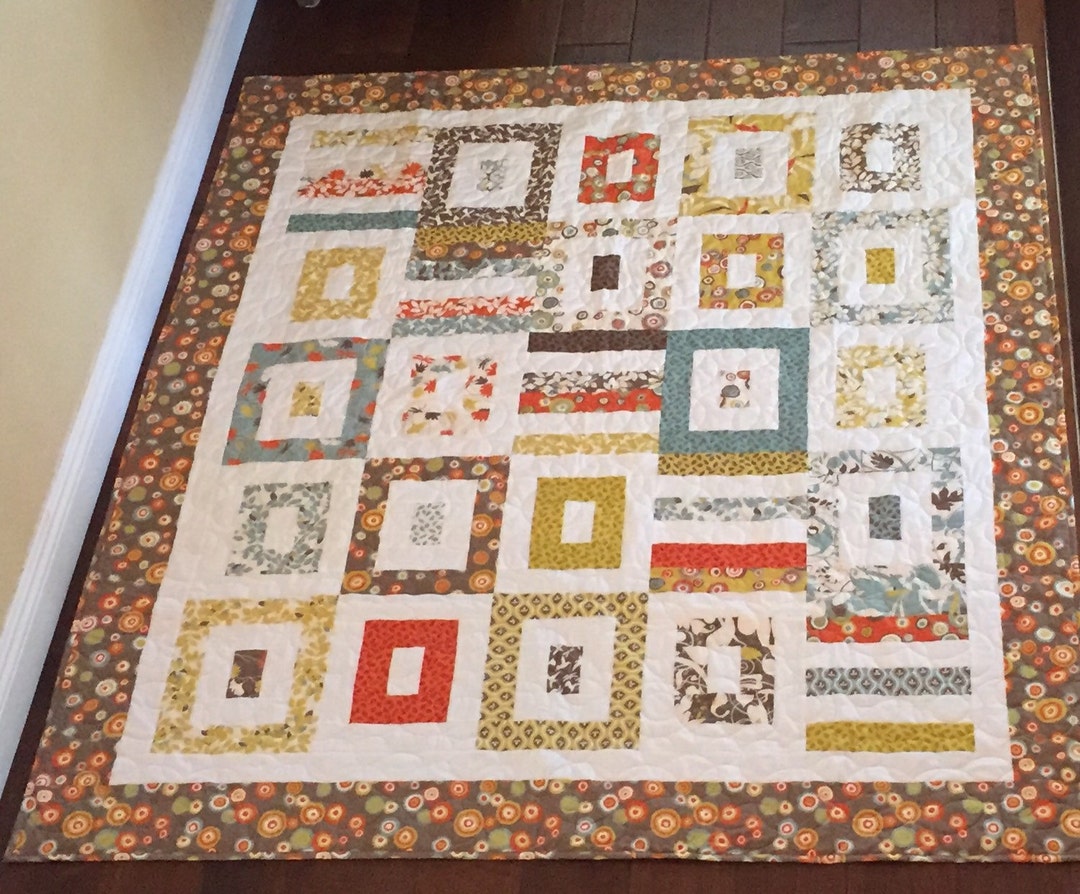 Handmade Lap Quilt Using Arcadia Fabrics by Sanae for Moda - Etsy
