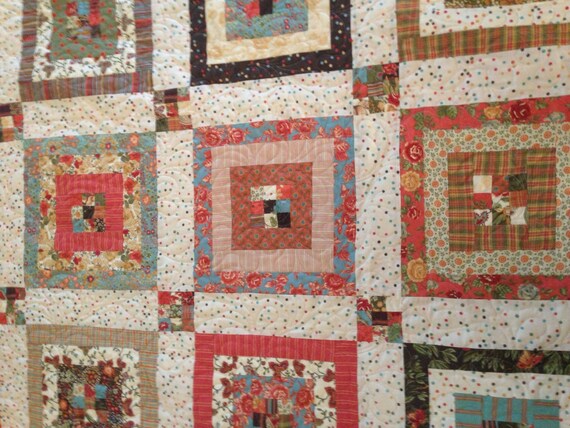 Handmade Quilt using the Sonnet fabric line from Moda | Etsy