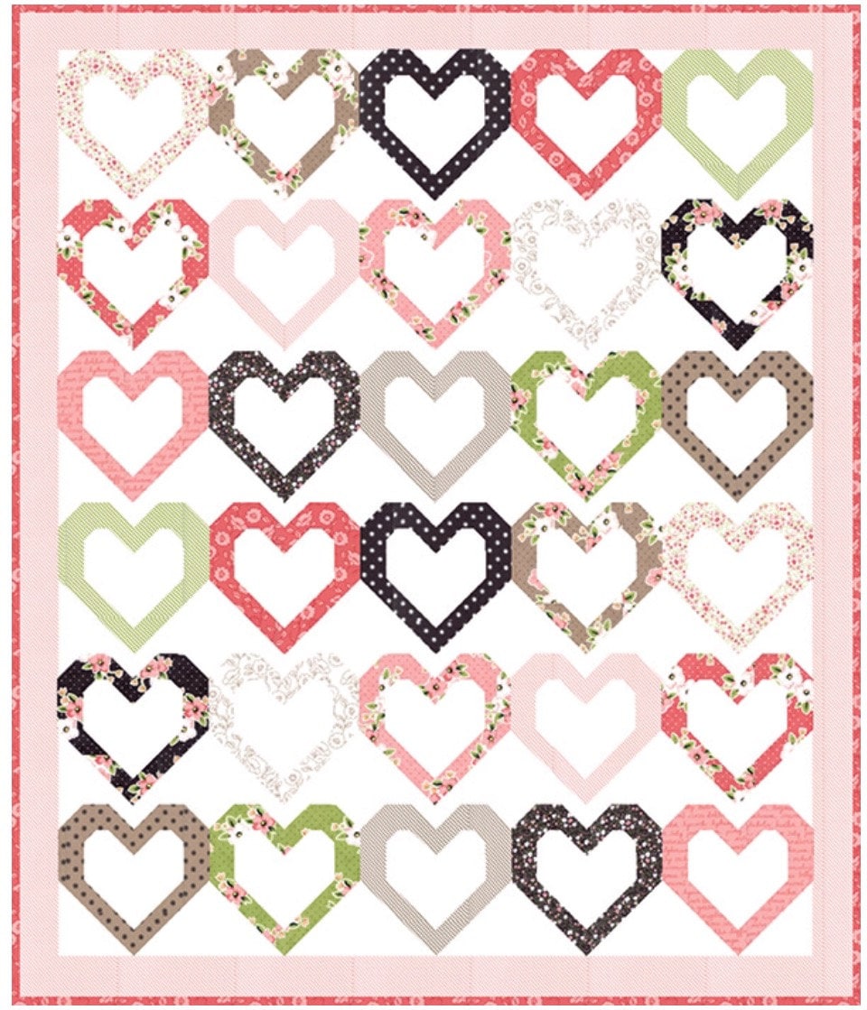 Open Heart Quilt Pattern by Vanessa Goertzen for Lella Boutique - Etsy
