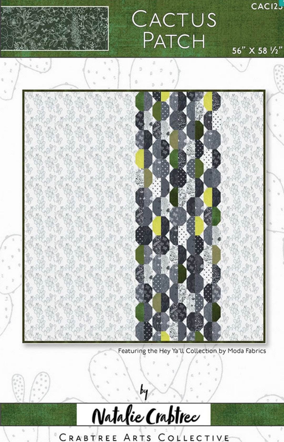 Cactus Patch Quilt Pattern by Natalie Crabtree - Etsy