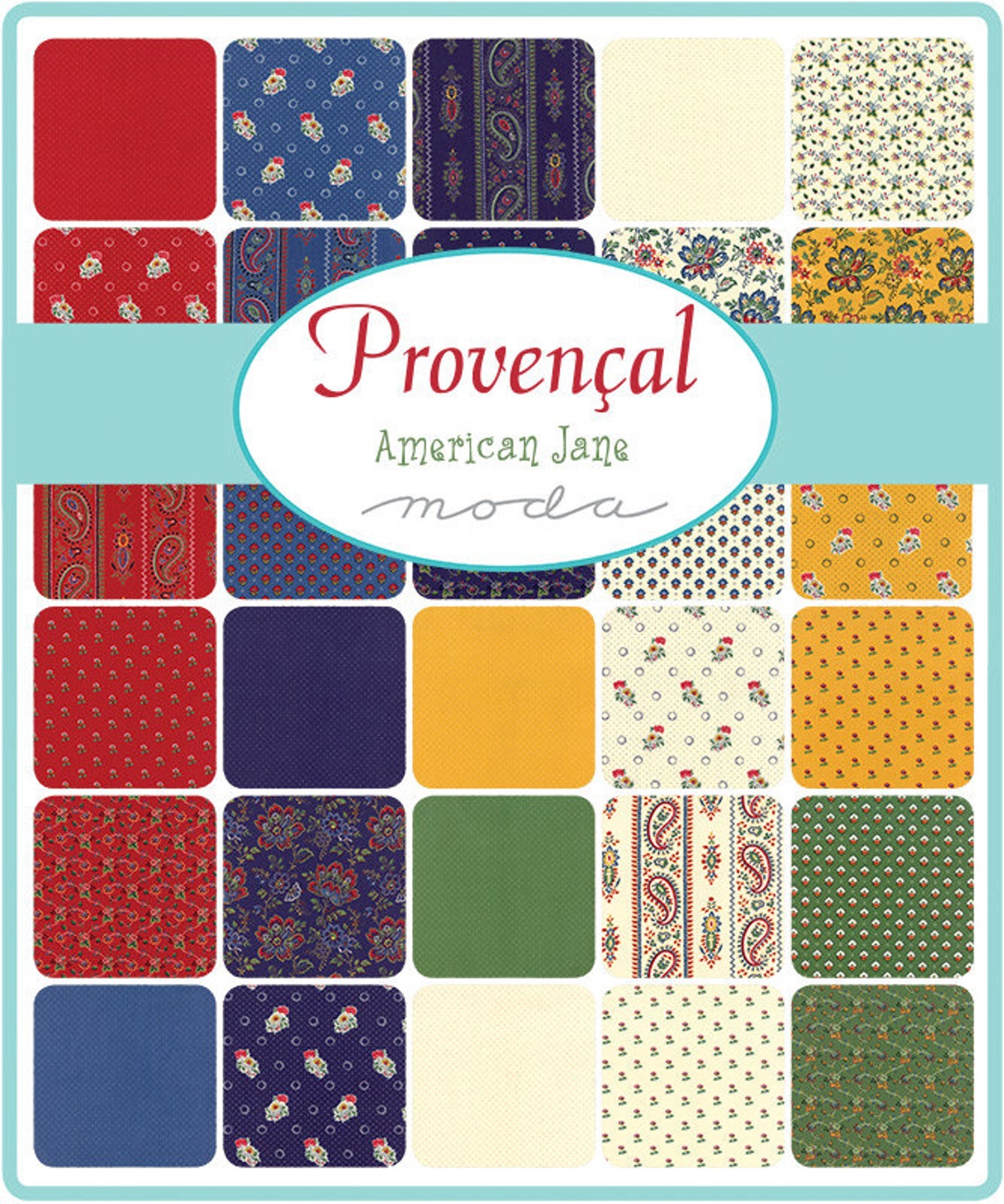 Provencal red cotton fabric by American Jane for Moda fabric | Etsy