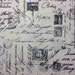 Script Writing Cotton Fabric by Timeless Treasures C1904 - Etsy