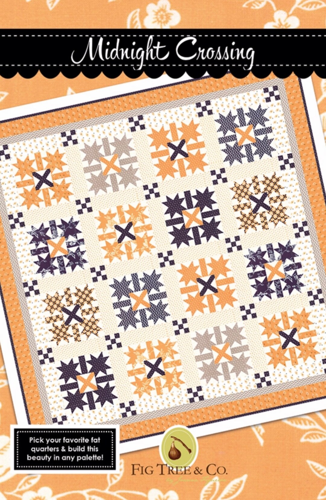 Midnight Crossing Quilt Pattern by Fig Tree and Co - Etsy