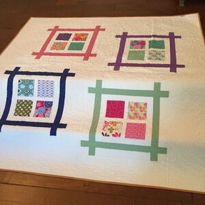 Sale Modern Handmade Quilt Using Terrain Fabric From Kate Spain Snd ...