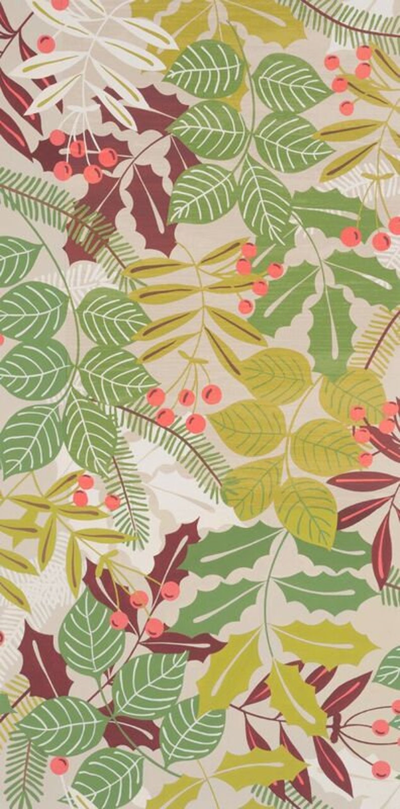 Pine Berry Cotton Fabric by Deleon Group for Alexander Henry | Etsy