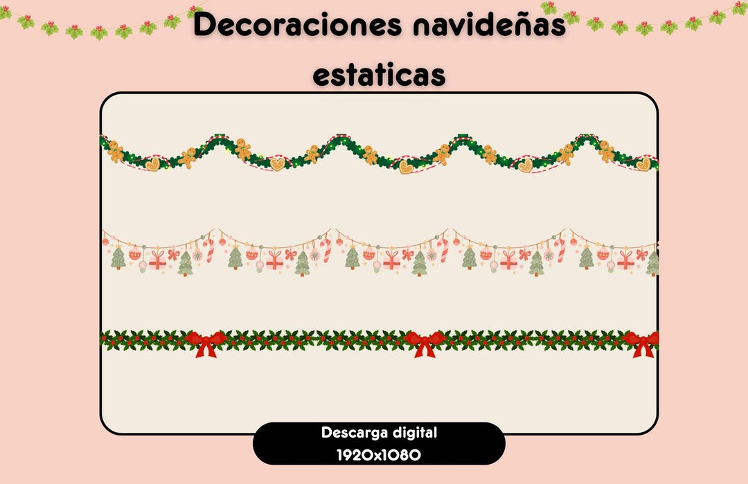Static Christmas Decorations - Etsy