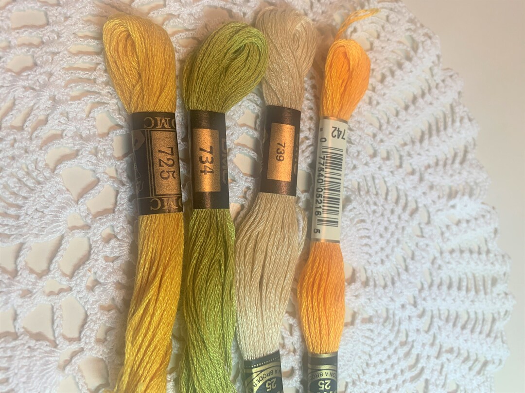 DMC 700s 725 742 Cotton Embroidery Floss Thread Choice - Etsy