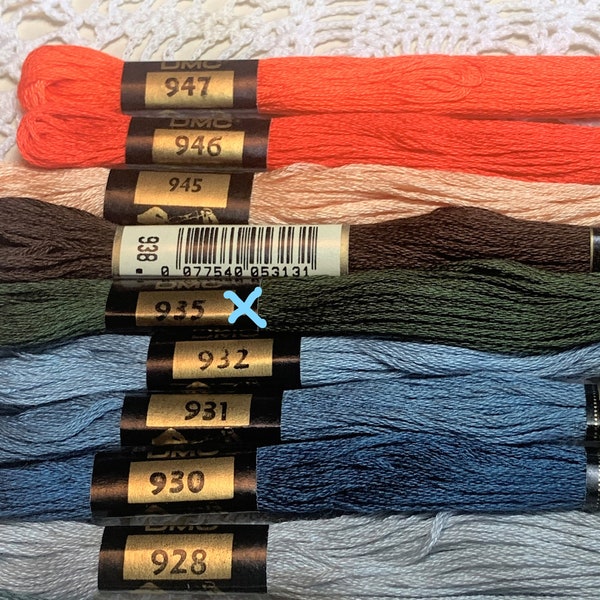 Dmc Floss Labels - Etsy