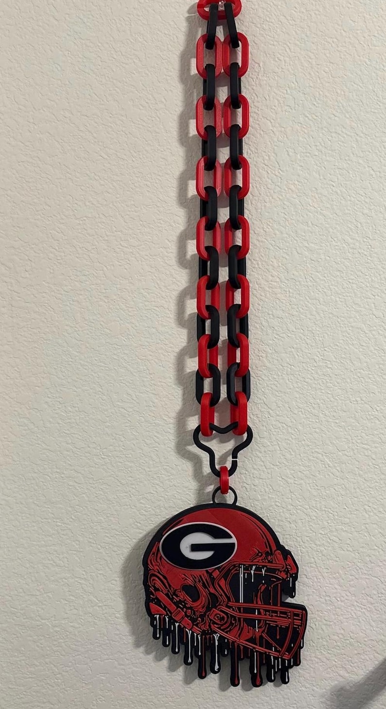 3D Printed Hype Chain Necklace | Handmade Statement Chain | Game Day ...