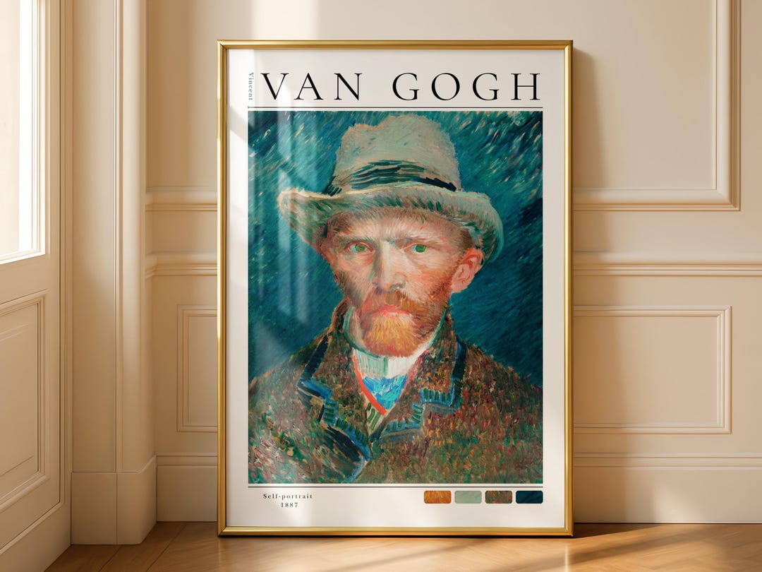 Vincent Van Gogh Poster: Self Portrait, 1887, Oil on Canvas Art Print ...