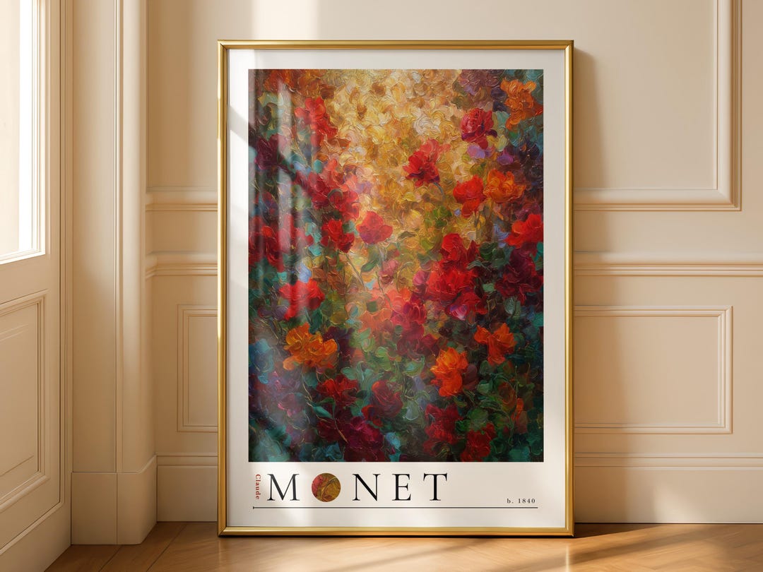 Claude Monet Poster: Monet Watercolour Art Print - Monet Print ...