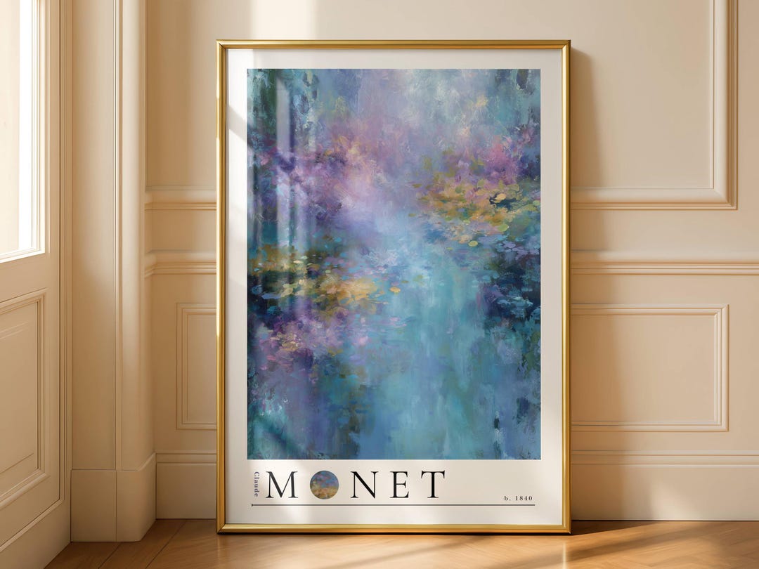 Claude Monet Poster: Monet Watercolour Art Print - Monet Print ...