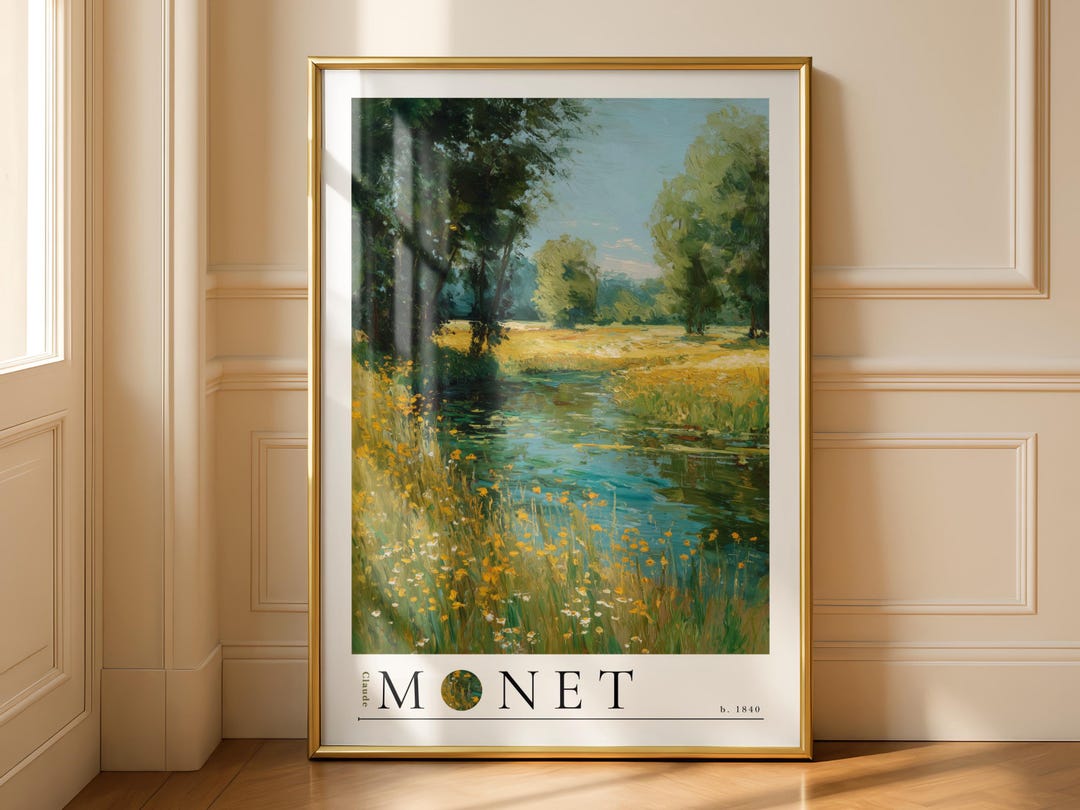 Claude Monet Poster: Monet Watercolour Art Print - Monet Print ...