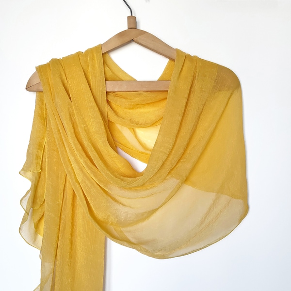 Yellow Scarf - Etsy