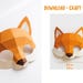3D Fox Mask Template — DIY Printable Animal Template for Kids & Adults ...