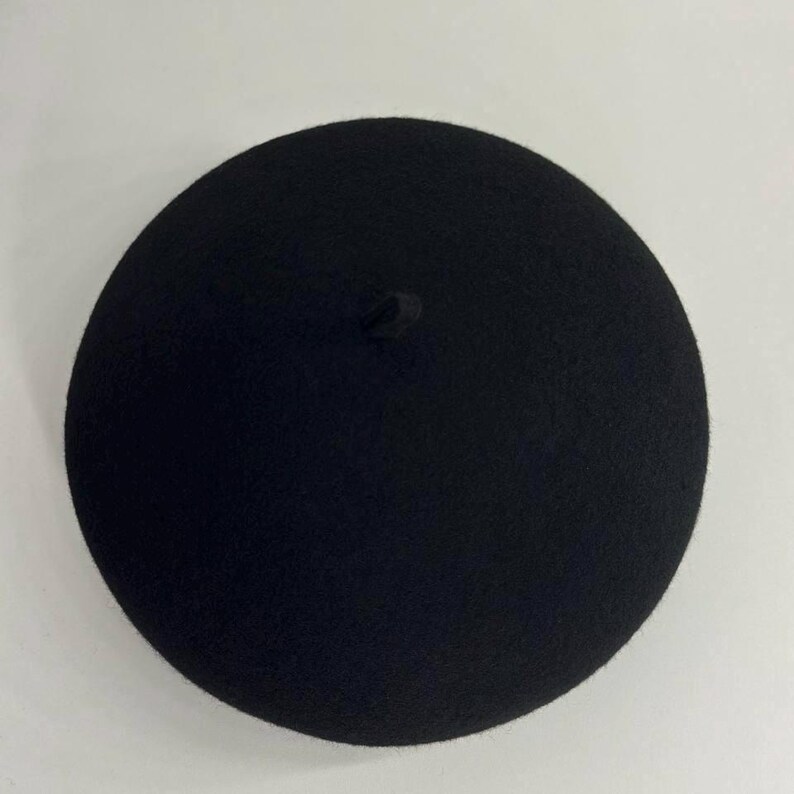 Handmade Black Wool Beret for Women – Classic French Style 100% Pure ...