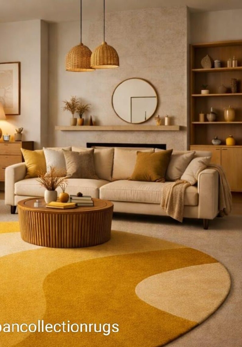 Golden Warm Living Room Aesthetic Aesthetic Aesthetic Aesthetic Orange ...