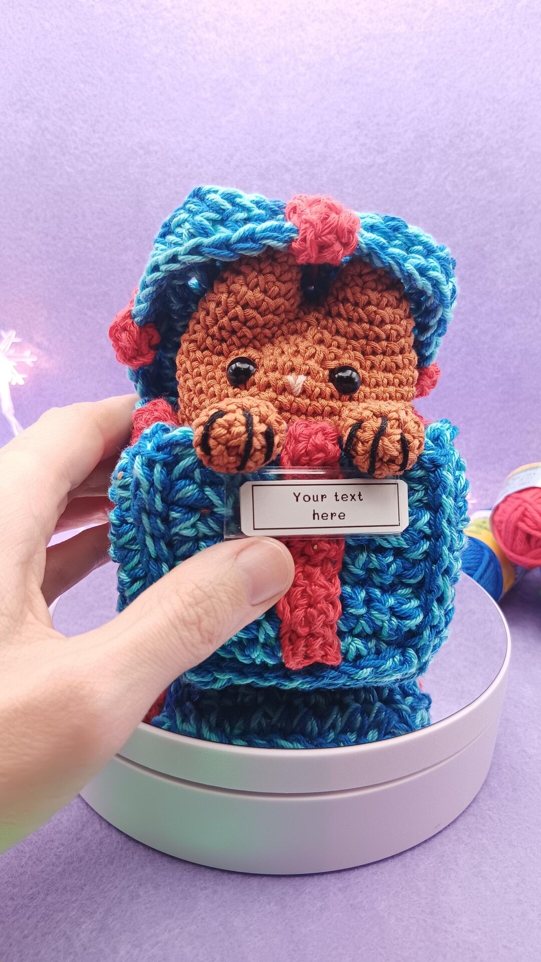 Handmade Cuckoo Cat – Small Crocheted Stuffed Animal – Gift Idea ...