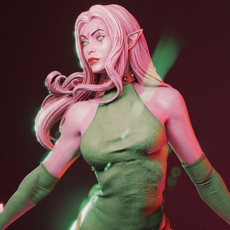 Voidstep Sorceress – Fantasy Teleport Mage STL Figure | Female Elf Warrior | 1:6 Scale - Etsy