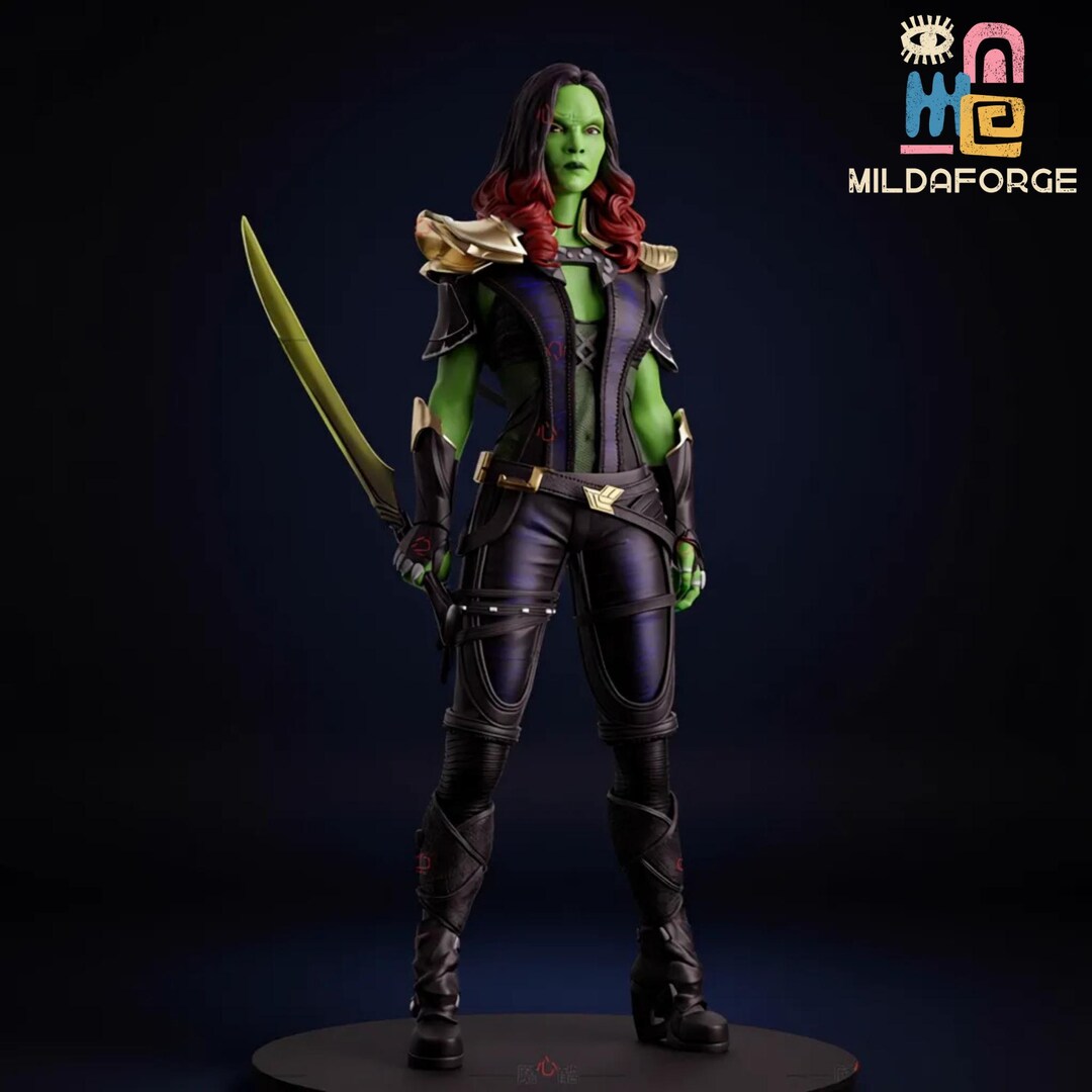 Gamora – Galactic Assassin STL Statue | 3D Printable Model (1:6 Scale ...