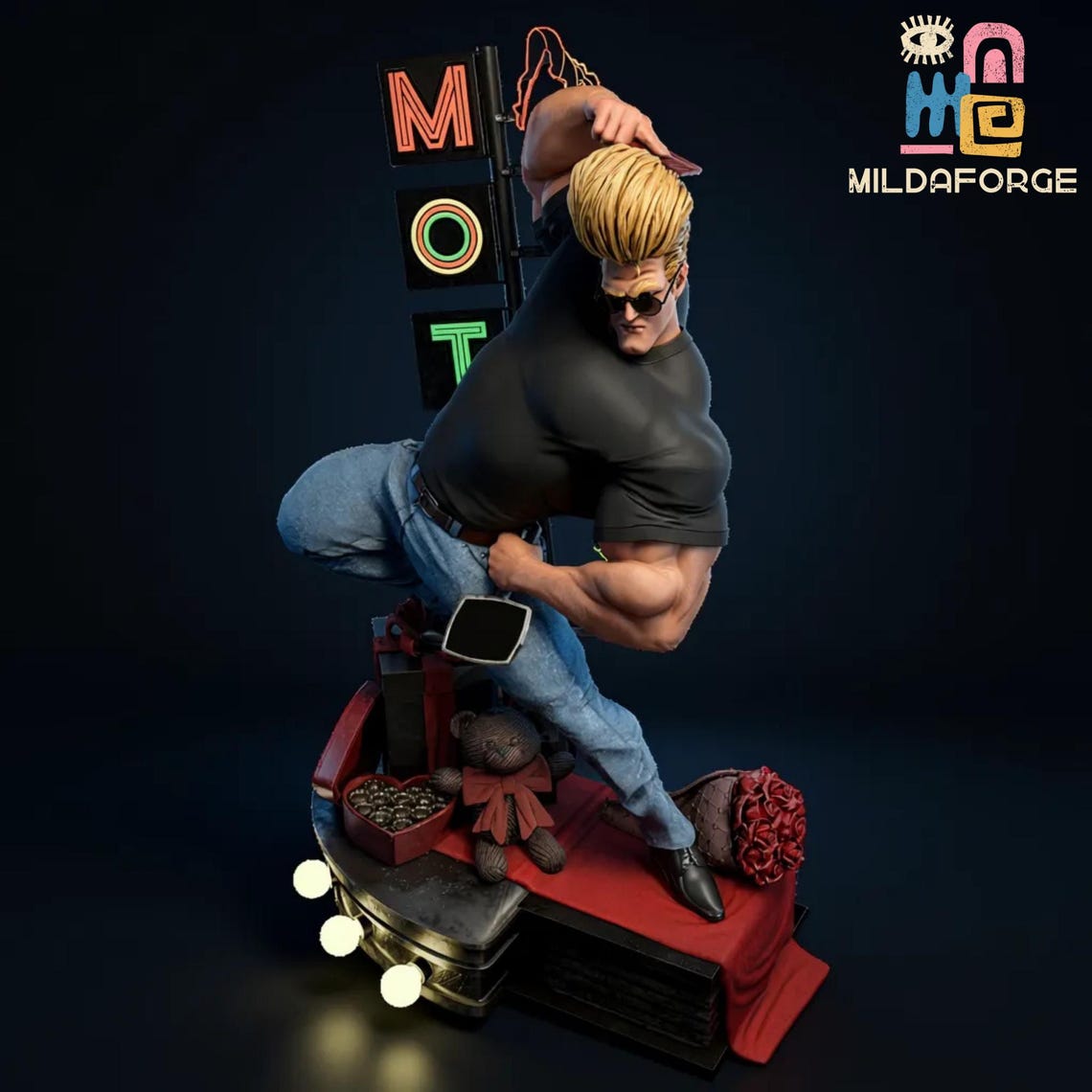 Cool Guy Bravo STL Statue – 1:6 Scale Non-supported | Retro Macho Hero ...
