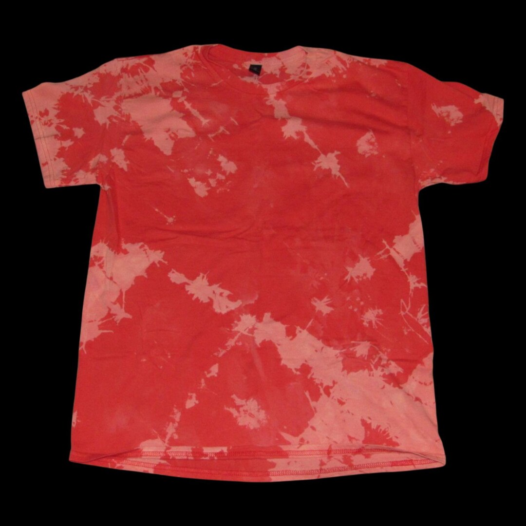 Large Red Tie Dye Tee - Etsy