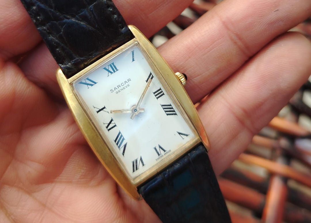 Vintage Sarcar Watch Tank Rare Watch Men's Watch Swiss Made 70s - Etsy ...