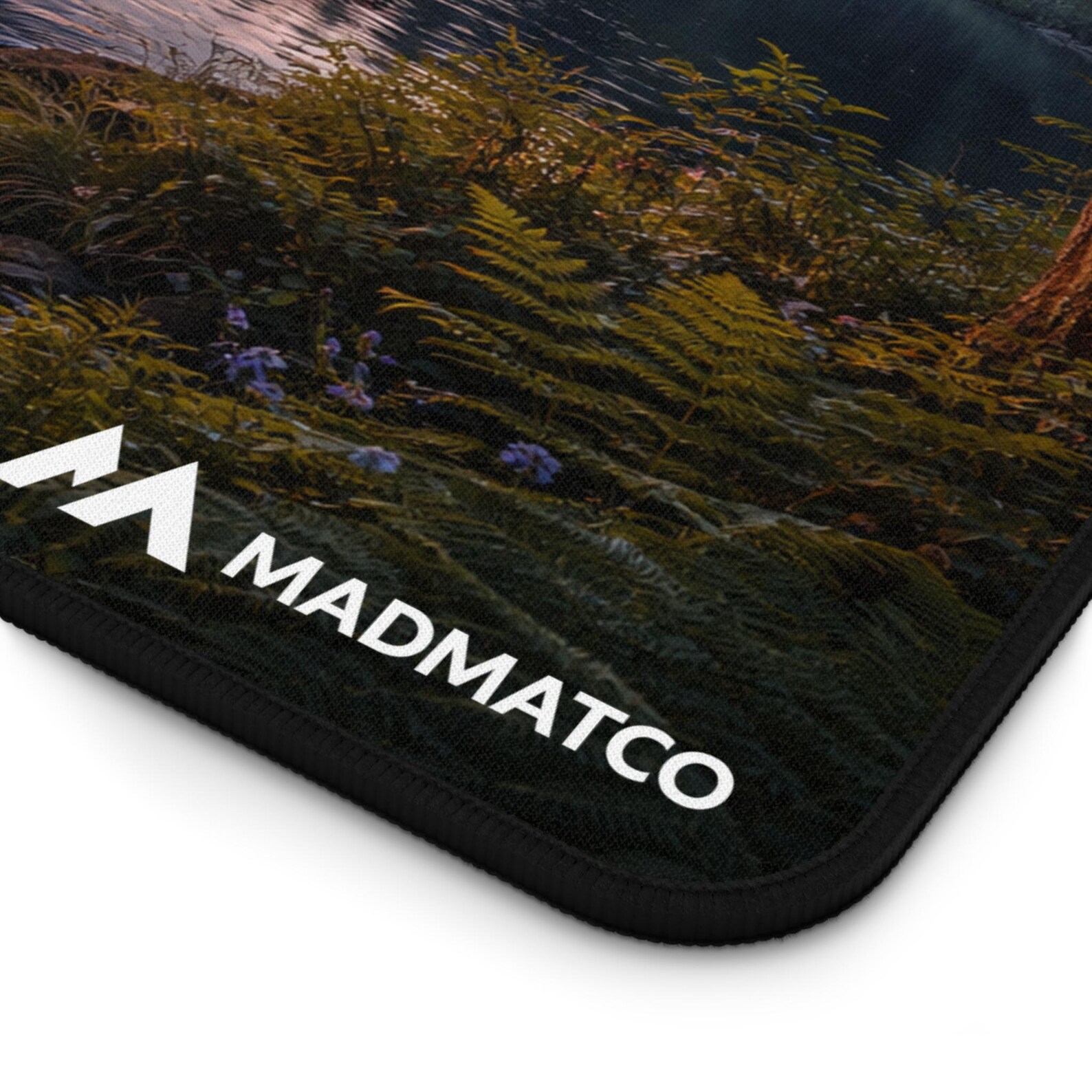 Cozy Lakeside Cabin Campfire Desk Mat | Scenic Nature Mouse Pad - Etsy