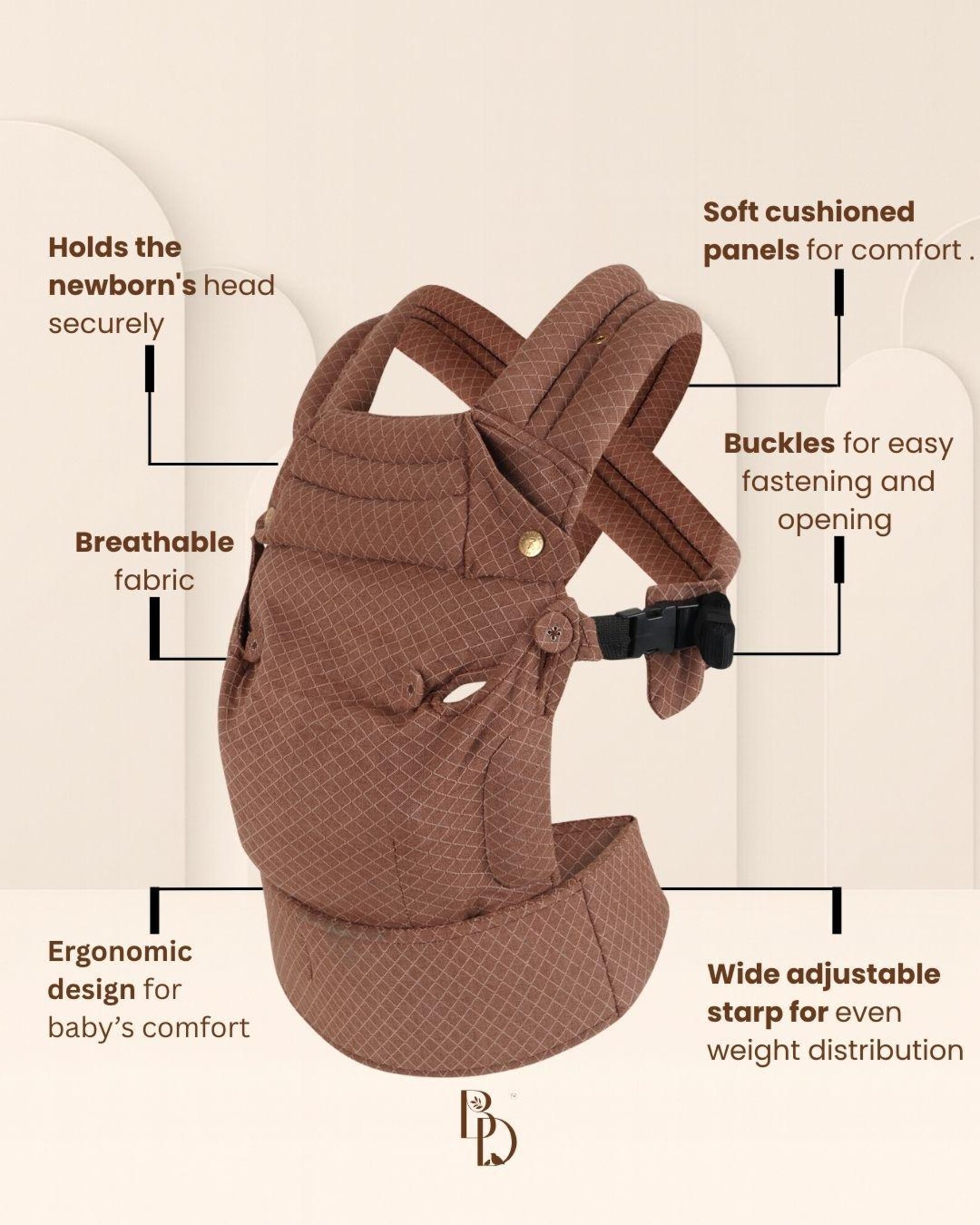 Boundless Baby Carrier Mocha Mousse Diamond - Etsy