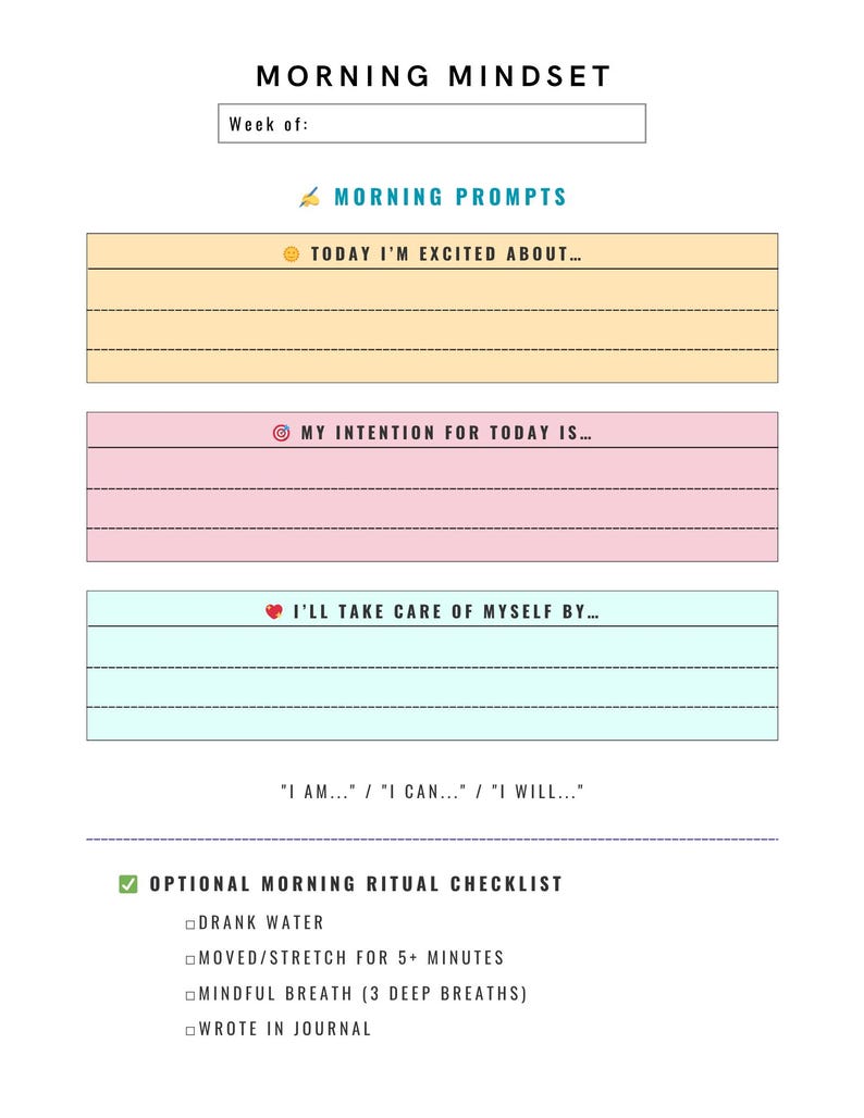 2026 Gratitude Journal Canva Template Daily Mindfulness Reflections ...