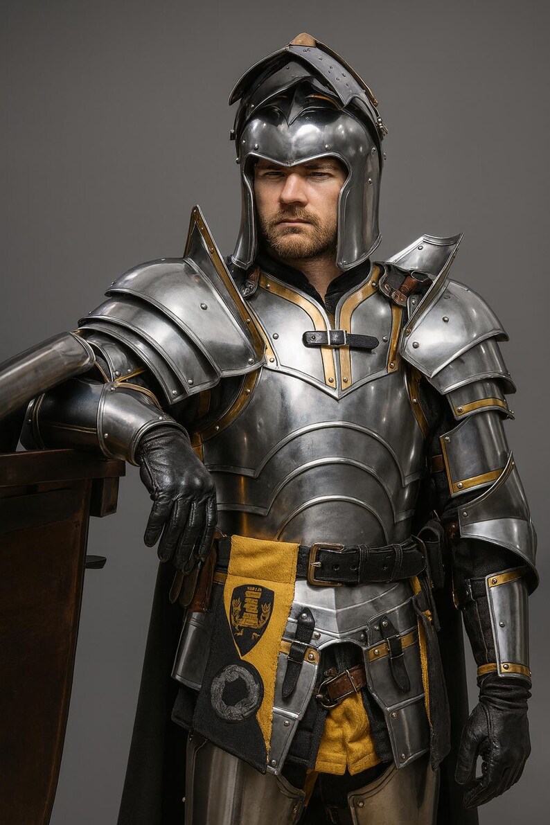Medieval Knight Full Armor Suit | Handmade Steel LARP Armor With Helmet ...