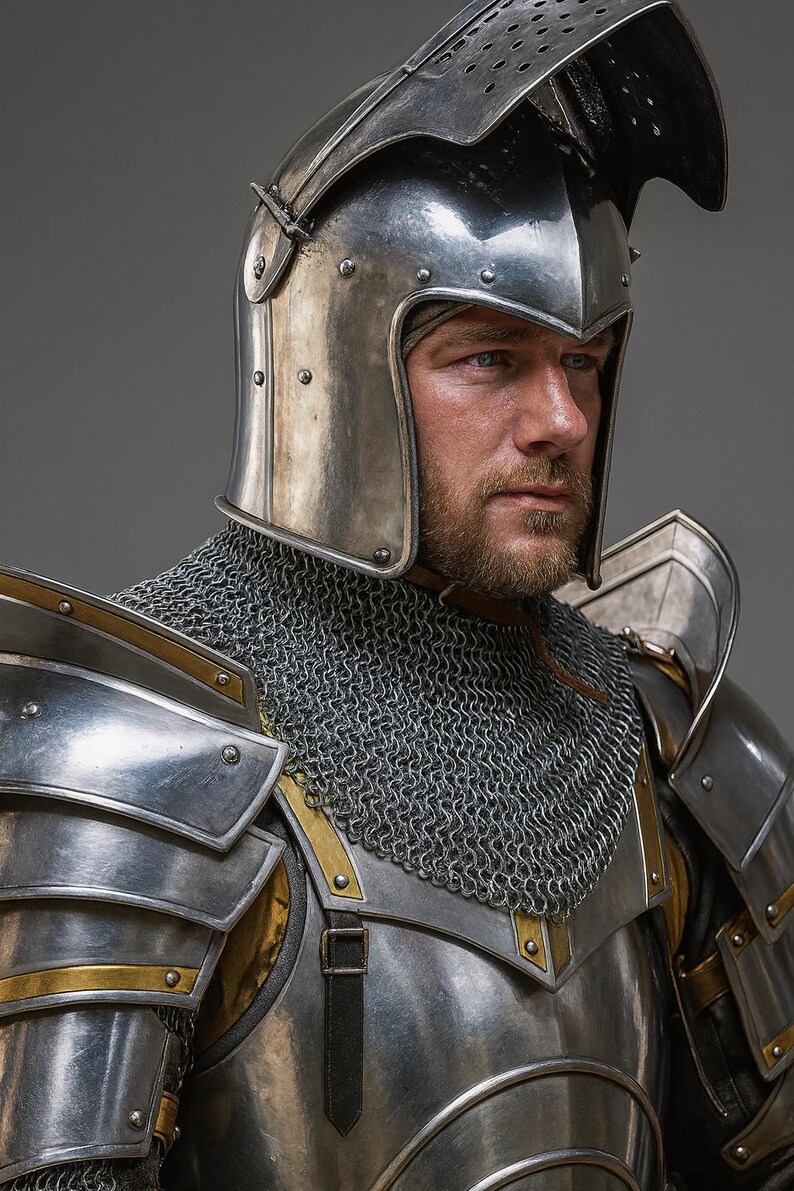 Medieval Knight Full Armor Suit | Handmade Steel LARP Armor With Helmet ...