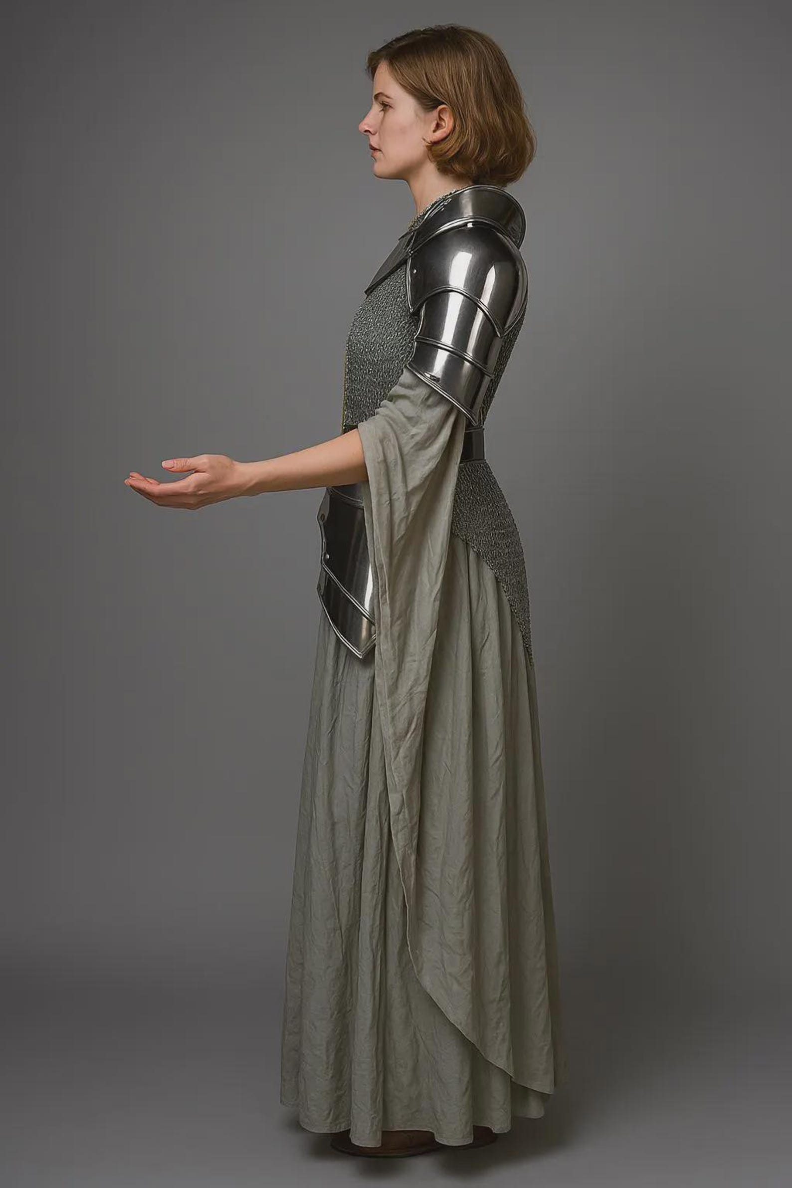 Lady Knight Half Armor With Chainmail – Women’s Medieval Cosplay Armor ...