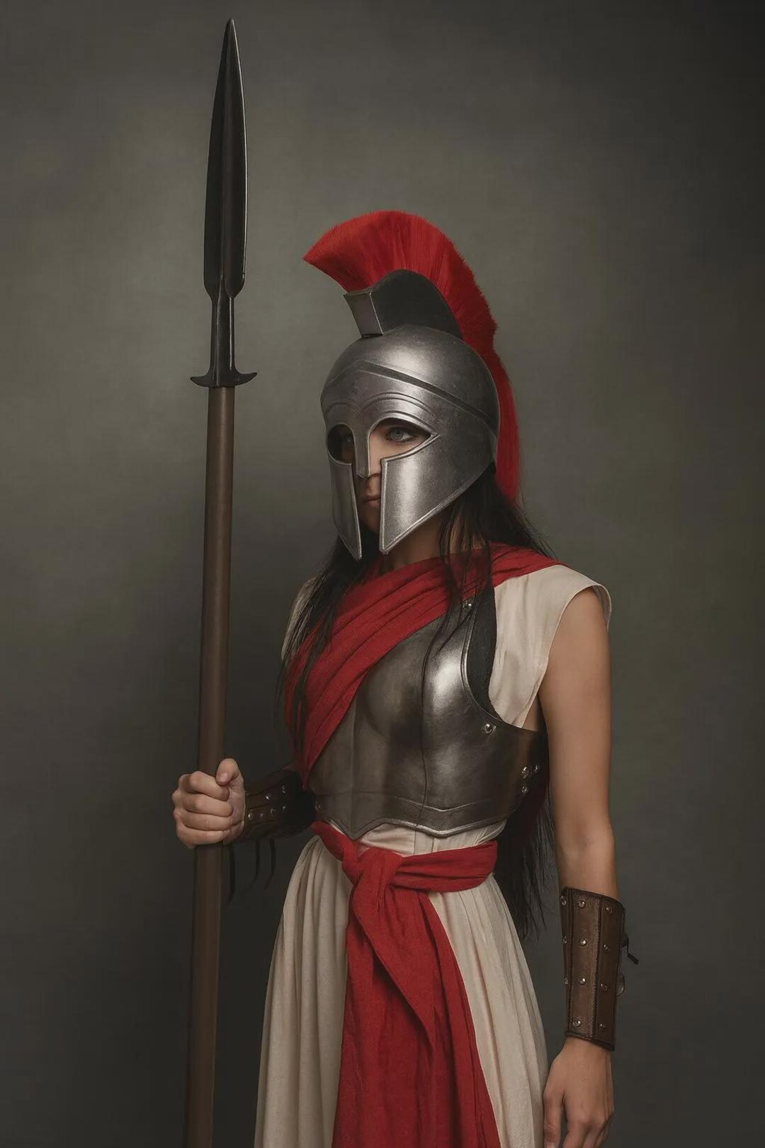 Lady Half Body Armor Set With Helmet, Cuirass or Bracers | Medieval ...
