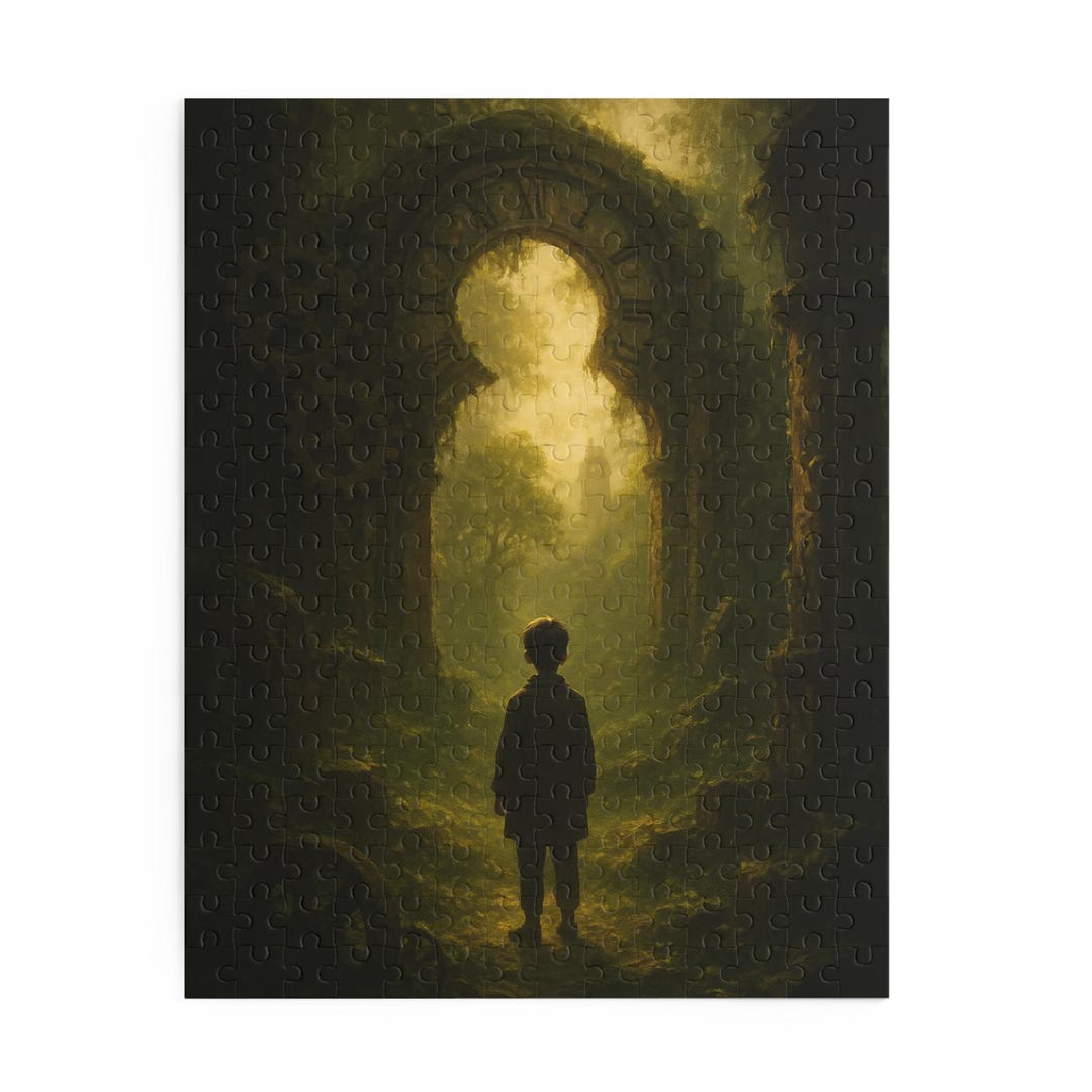 Echoes of Time Steampunk Nature Ruins Wall Art Fantasy Landscape Puzzle ...