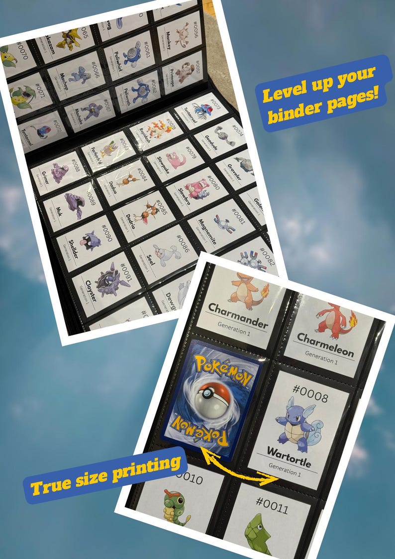 National Pokédex 1025 Printable Binder Pokémon Placeholders (PDF ...