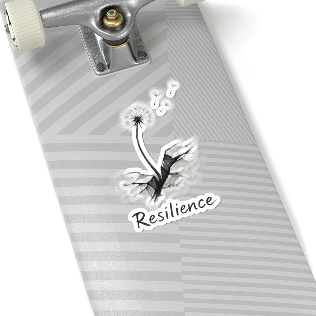 Resilience Dandelion Vinyl Sticker, Laptop Decal - Etsy