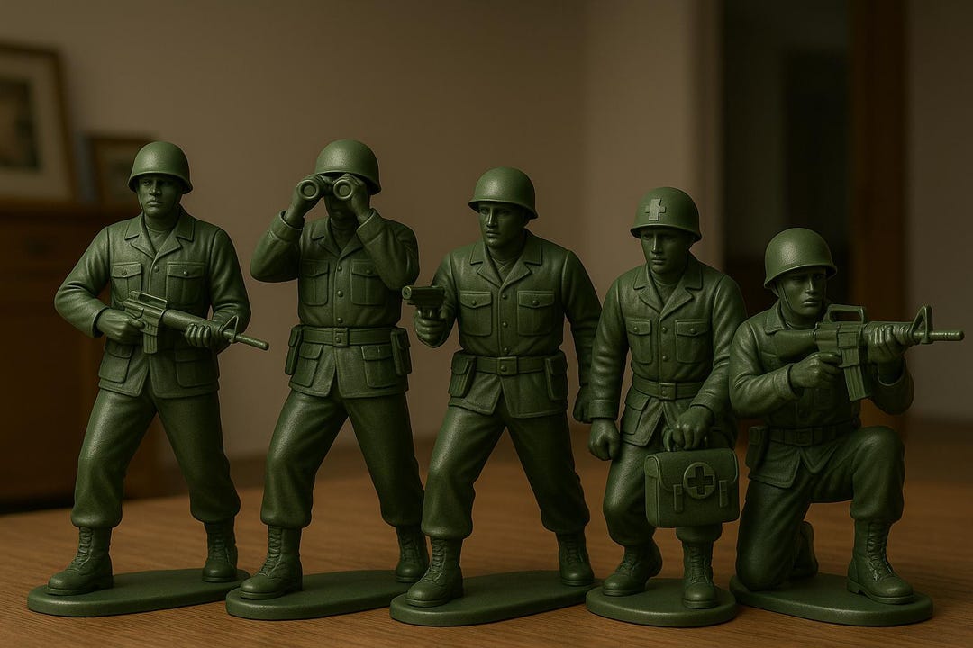 Army Men – Set of 5 Toy Soldiers Models for 3D Printing | STL File - Etsy