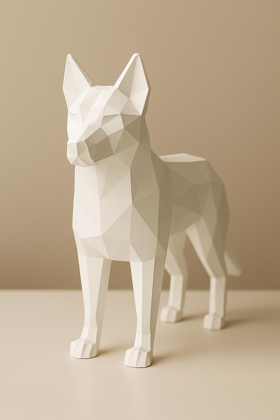 Low Poly Dog STL – Geometric Dog 3D Model - Etsy