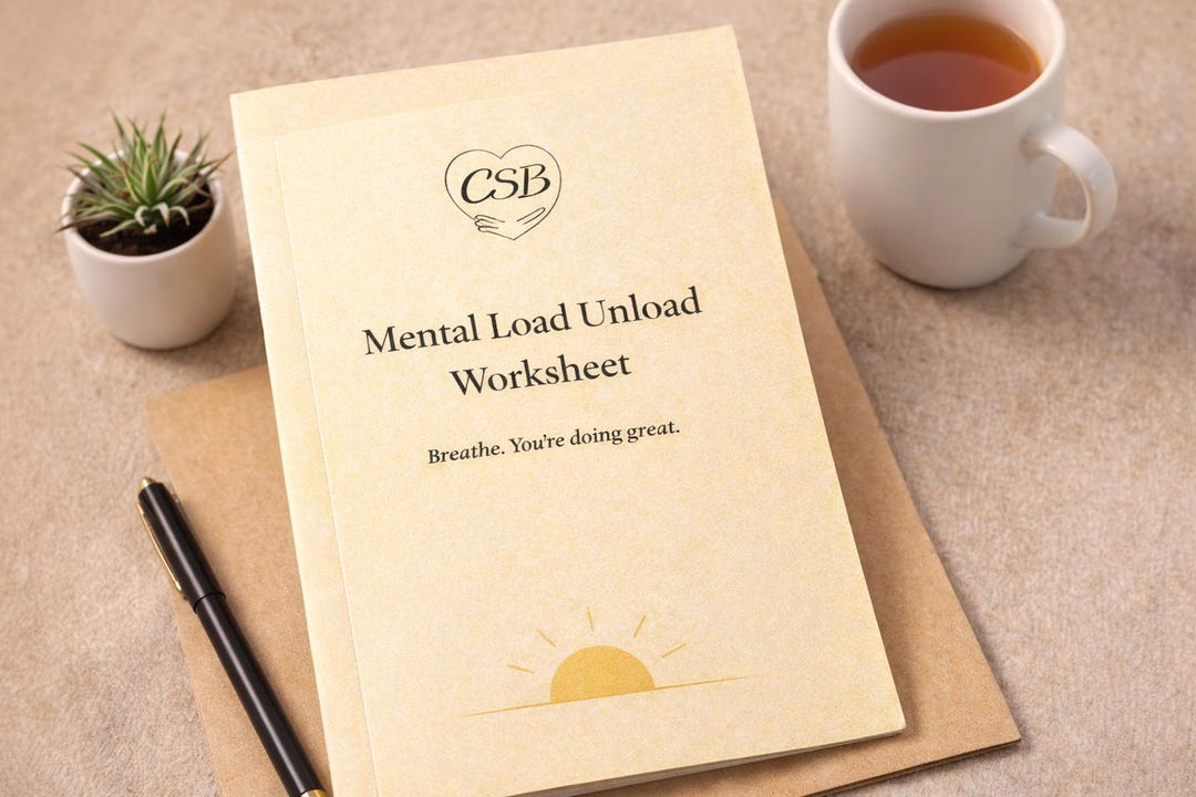 Mental Load Worksheet – Printable Stress Relief Planner A5/US Letter ...