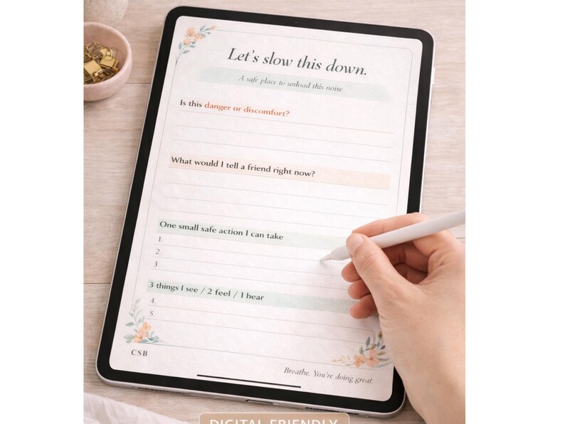 Anxiety Relief Worksheets Printable PDF | A4 & US Letter | Digital ...
