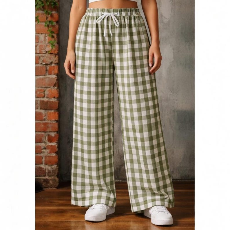 Wide Leg Pants Pattern PDF | Easy Elastic Waist Pull-on Trouser ...